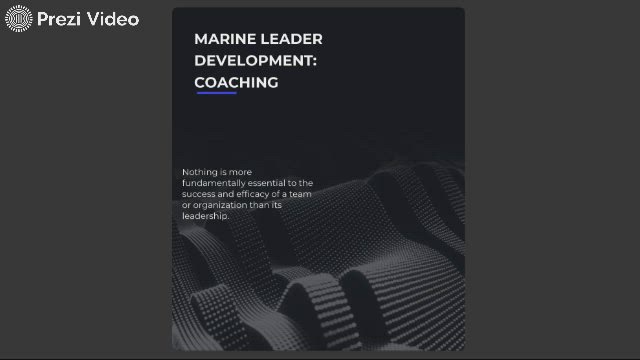 MARINE LEADER DEVELOPMENT by Elias Duarte on Prezi Video