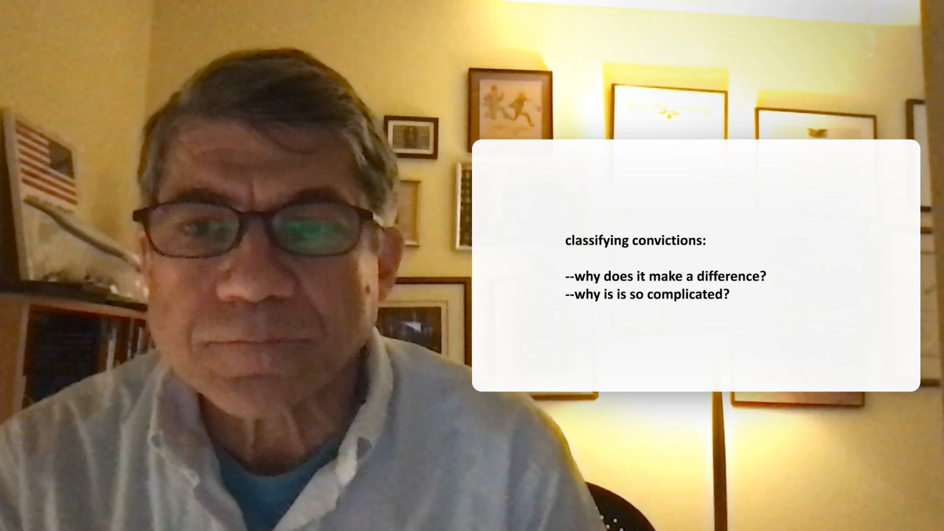 set-up video: classifying convictions by Peter Spiro on Prezi Video
