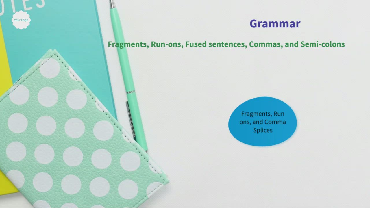 Grammar: Fragments, Run-ons, Comma Splices by Professor P Scott on ...