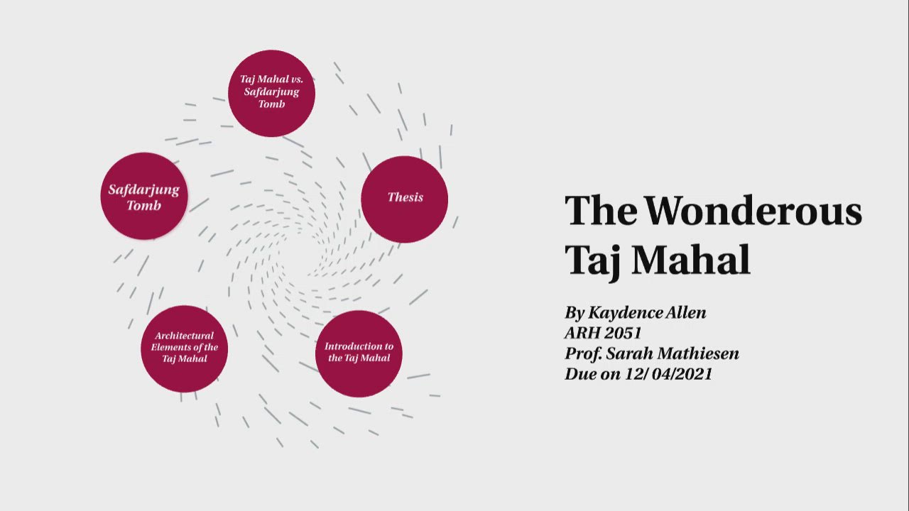 The Wonderous Taj Mahal by Kaydence Allen on Prezi Video