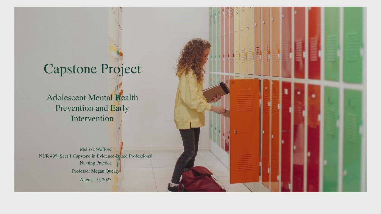 Capstone project by Melissa Wofford on Prezi Video