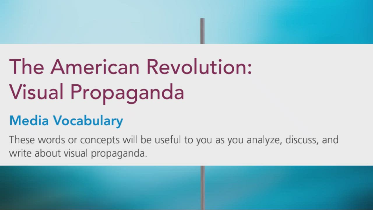 The American Revolution: Visual Propaganda Part 2 (media vocabulary) by ...