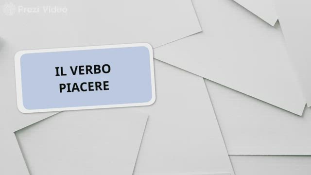 Il verbo piacere by Paola Botto on Prezi Video