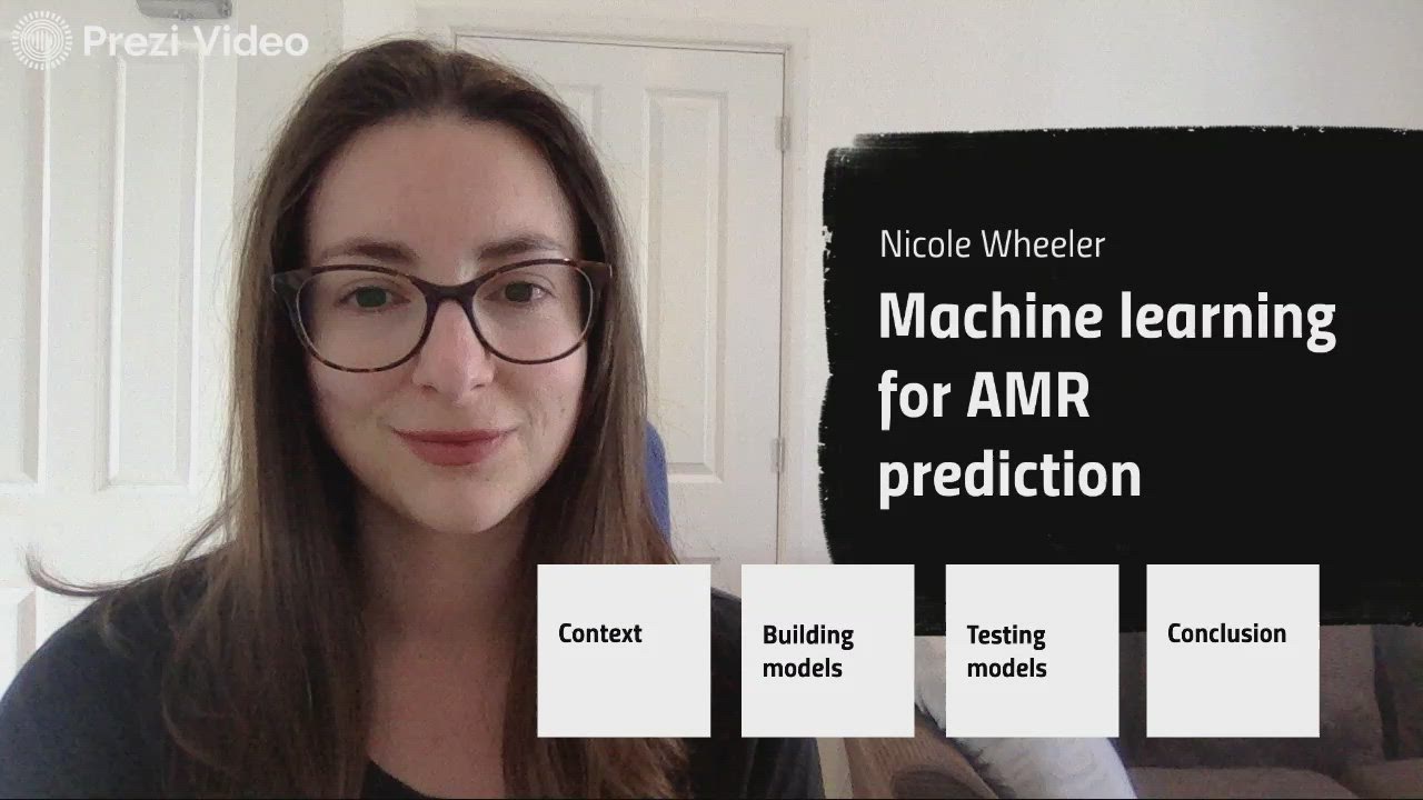Machine learning for AMR prediction by Nicole Wheeler on Prezi Video