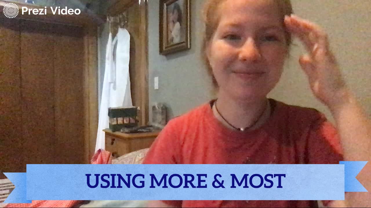 using more & most by Bridget Duff on Prezi Video