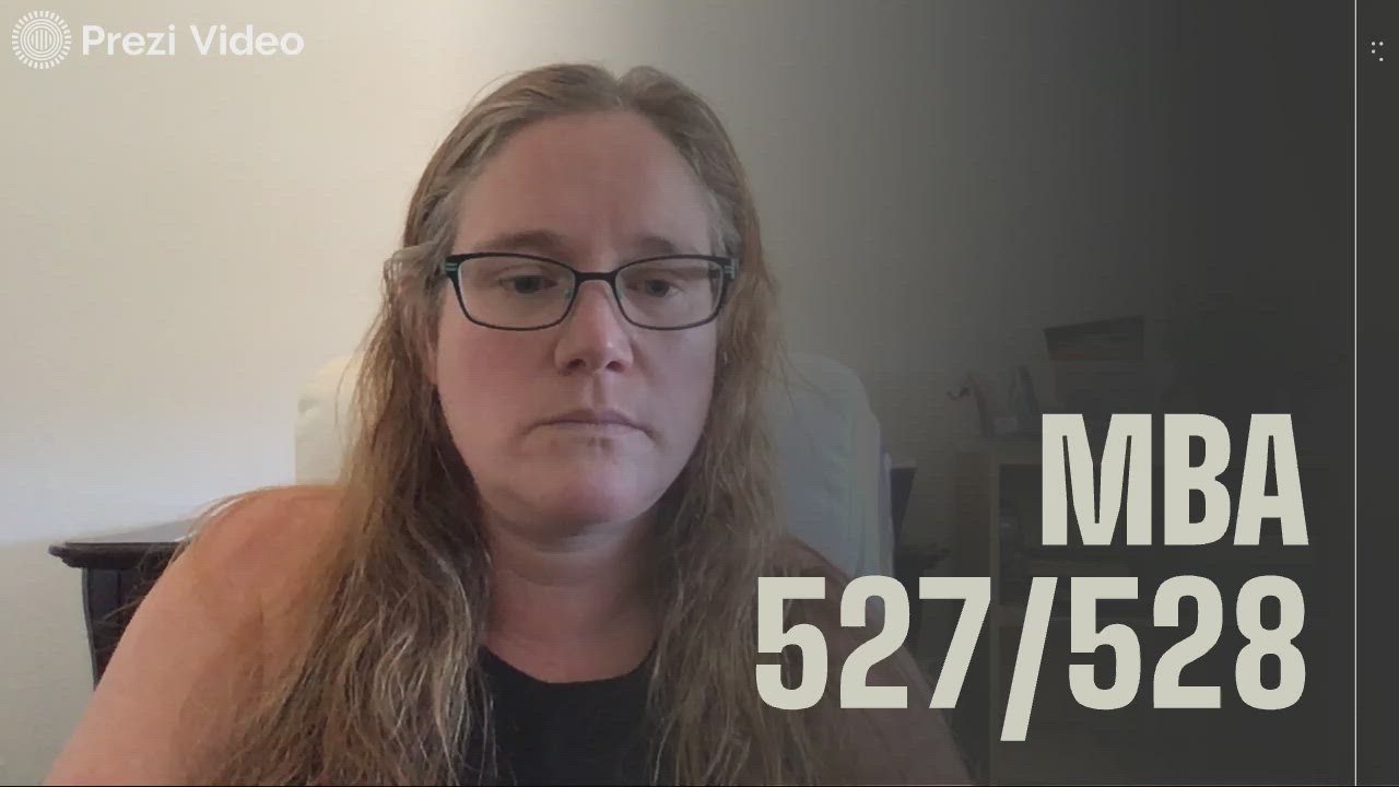 MBA 527/528 by Nicole Cundiff on Prezi Video