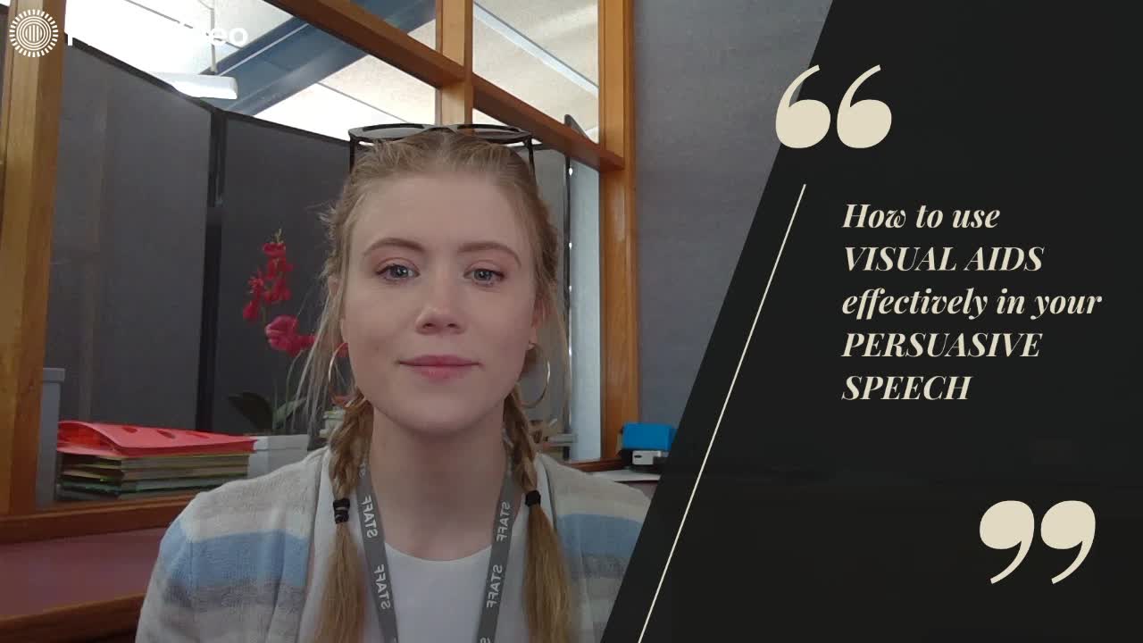 How to use VISUAL AIDS effectively in your PERSUASIVE SPEECH by Ellison ...