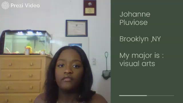 Johanne Pluviose Brooklyn ,NY My major is : visual arts by Johanne ...