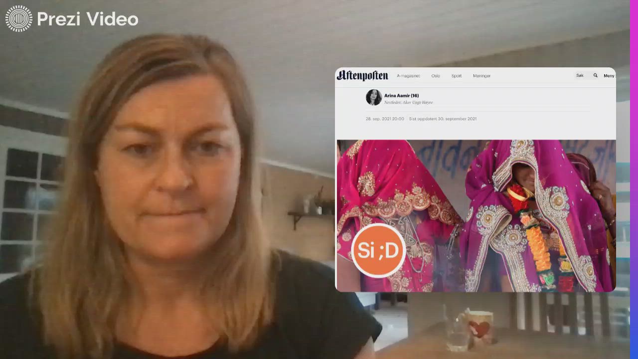 Britt Unni presenterer leserinnlegget til Arina Aamir by Britt Unni ...