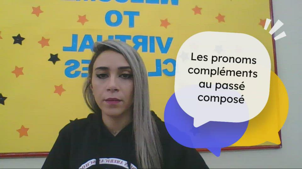 Les pronoms compléments au passé composé by Teacher MAS on Prezi Video