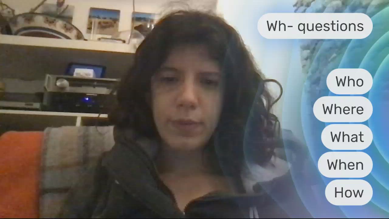 Wh- questions Who Where What When How by Maria Iemma on Prezi Video