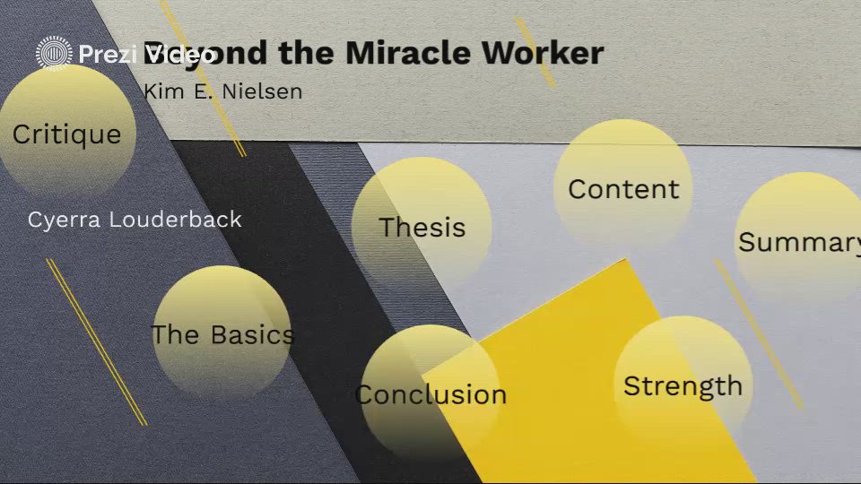 Book Review by Cyerra Louderback on Prezi Video