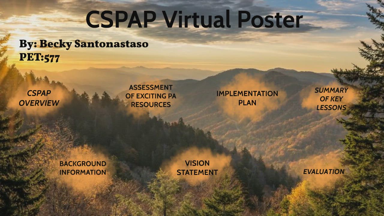 CSPAP Virtual Poster by Rebecca Santonastaso on Prezi Video