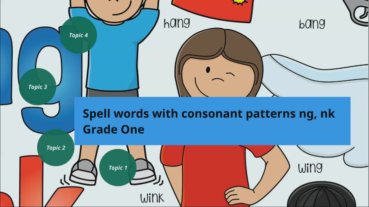 Spell words with consonant patterns ng, nk Grade One by Teacher MAS on ...