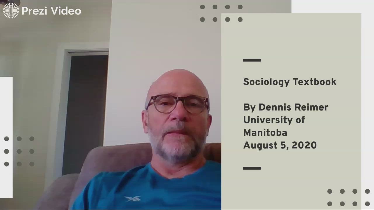 Sociology Textbook By Dennis Reimer University of Manitoba August 5 ...