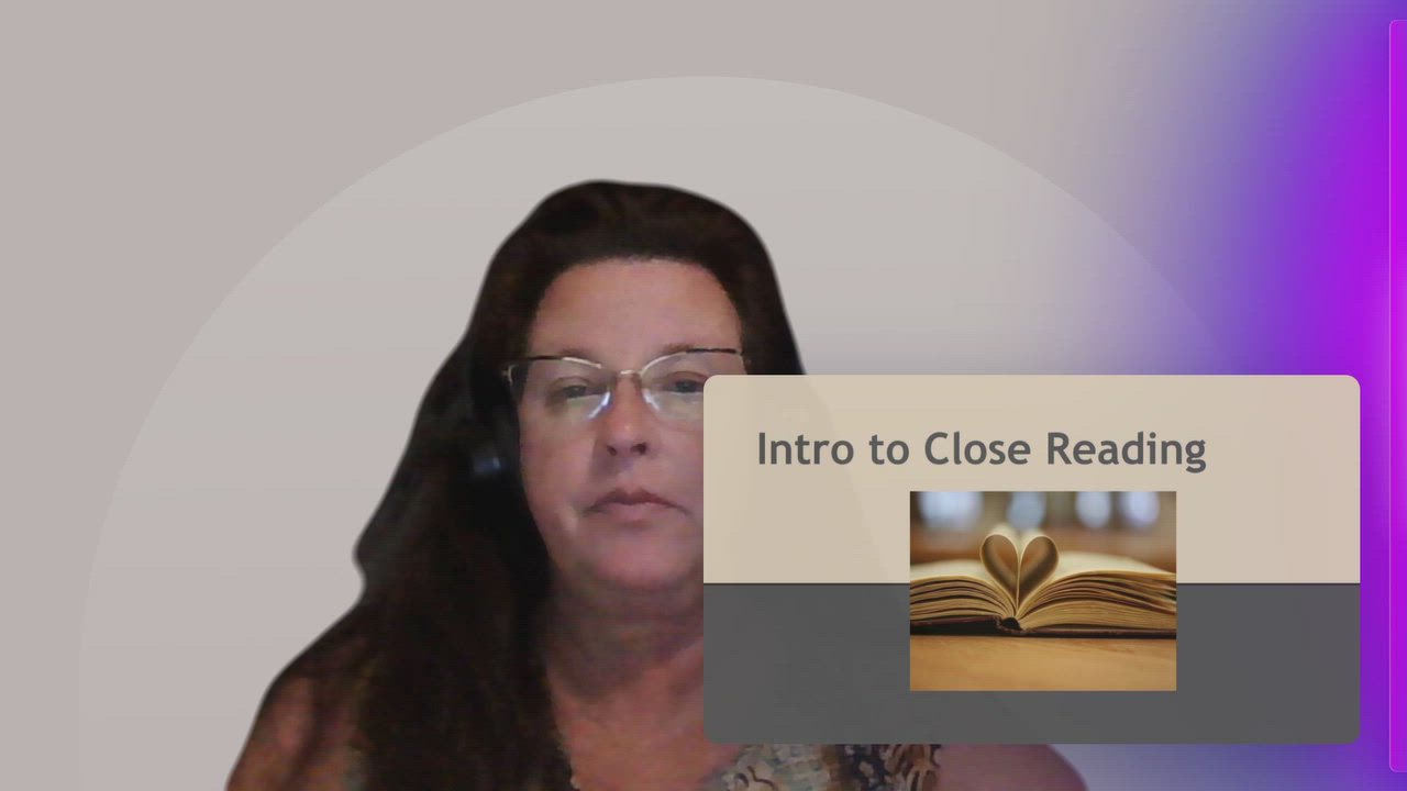 Close reading by Monica Ciofalo on Prezi Video