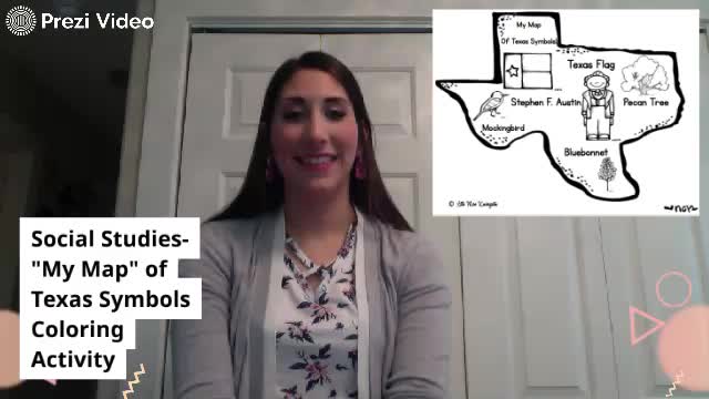 Social Studies- "My Map" of Texas Symbols Coloring Activity by Ileana ...