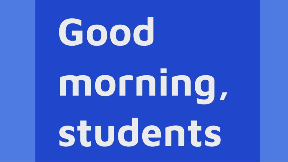 Good morning, students by Martha Winn on Prezi Video