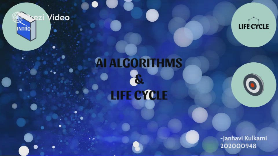 AI ALGORITHMS & LIFE CYCLE by Janhavi Kulkarni on Prezi Video