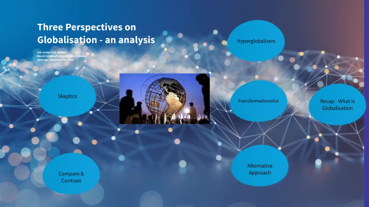 Three Perspectives on Globalisation - an analysis by Lola Blatch on ...