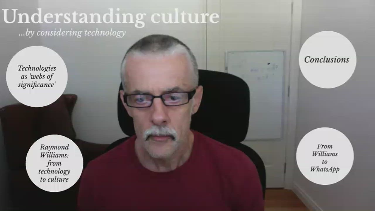 Conclusion: Technology, culture, meaning by Andy Ruddock on Prezi Video