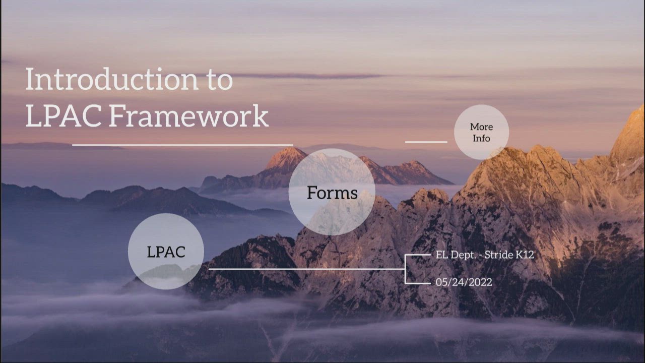 Introduction to LPAC Framework by Cindy Cho on Prezi Video