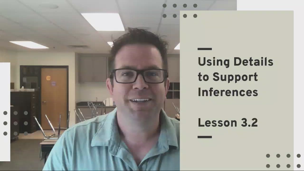 Using Details to Support Inferences Lesson 3.2 by Robert Molloy on ...