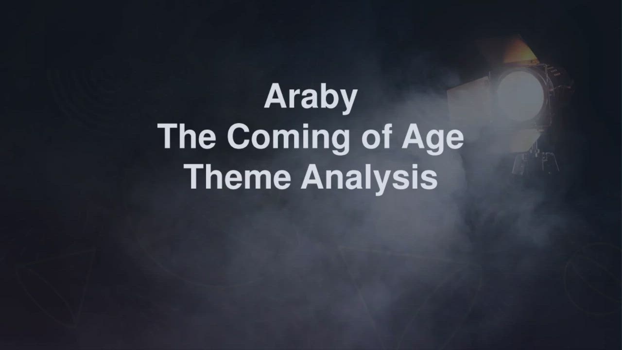 The Coming of Age- Theme Analysis Ms. Fatima by Teacher MAS on Prezi Video