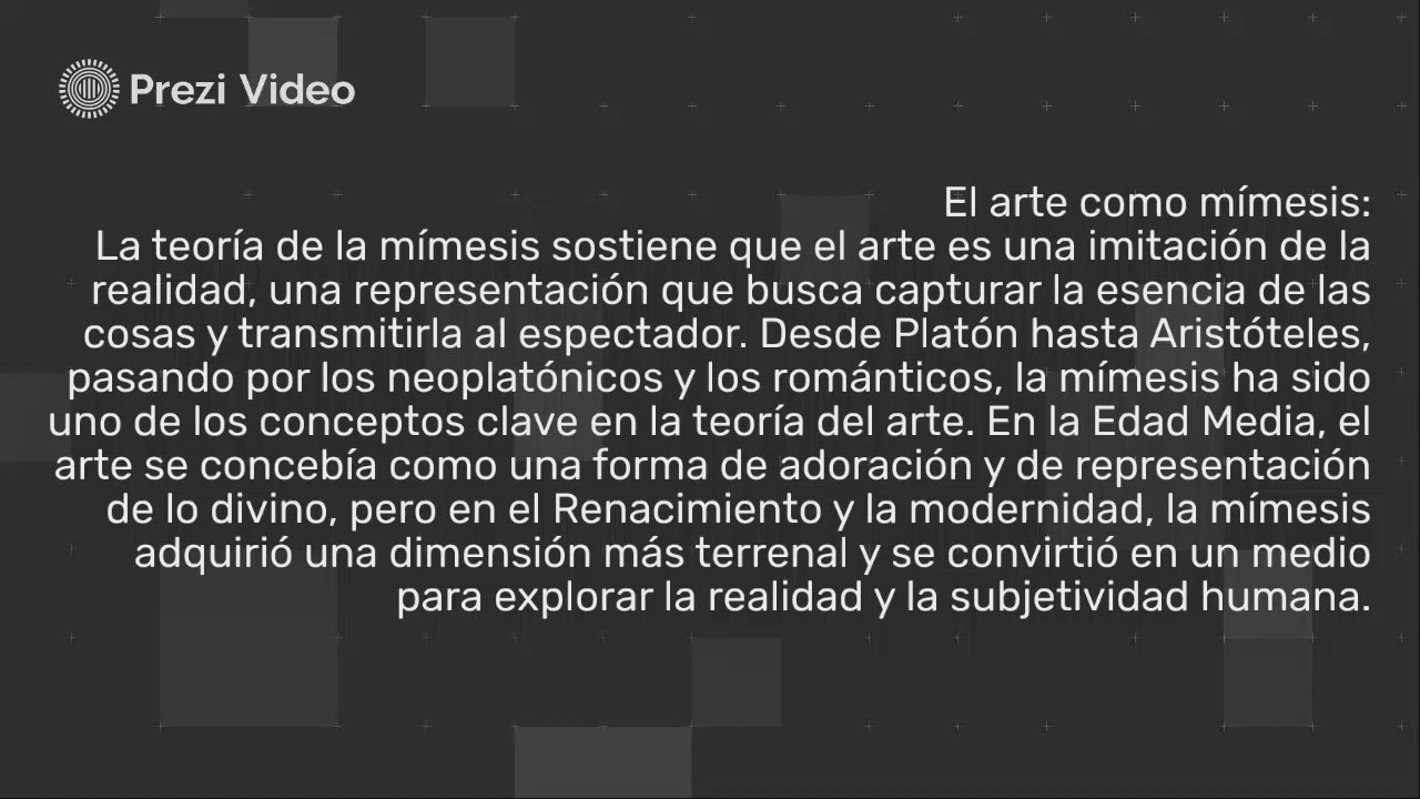 El arte como mímesis: La teoría de la mímesis sostiene que el arte es ...