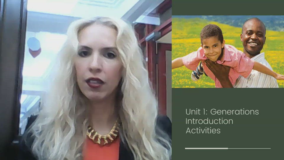 Unit 1: Generations Introduction Activities by Teacher MAS on Prezi Video