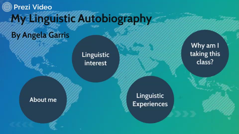 My Linguistic Autobiography by Angela Garris on Prezi Video