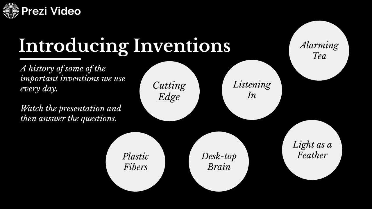 Introducing Inventions by KELLY PRIEBEL on Prezi Video