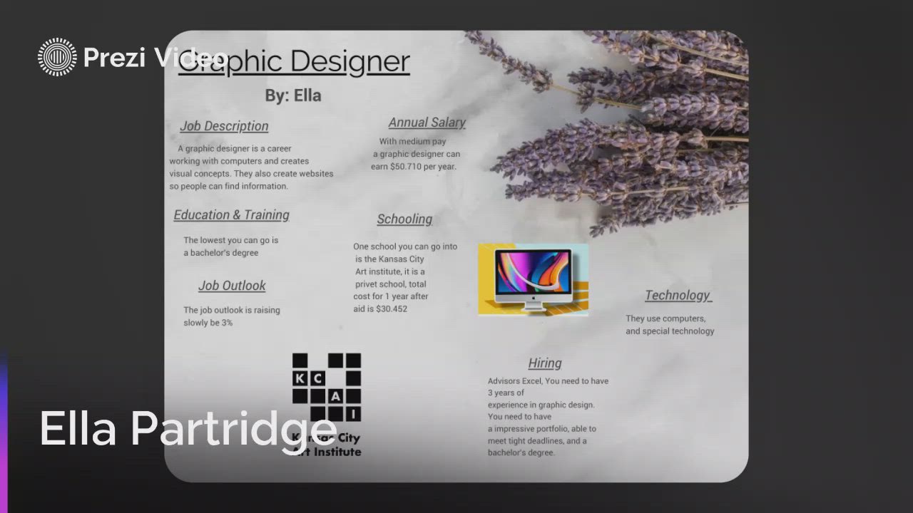 Graphic Designer by Ella Partridge on Prezi Video