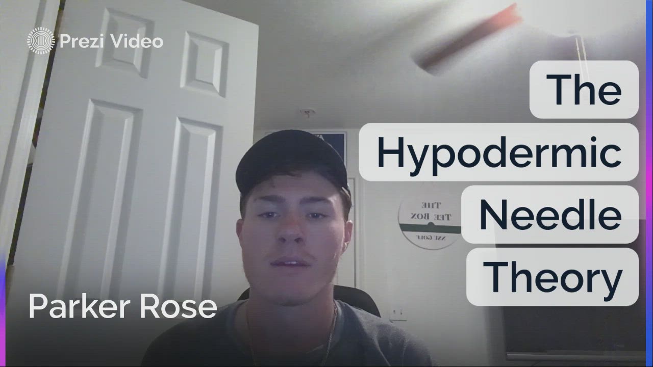 Hypodermic Needle Theory Draft by Parker Rose on Prezi Video