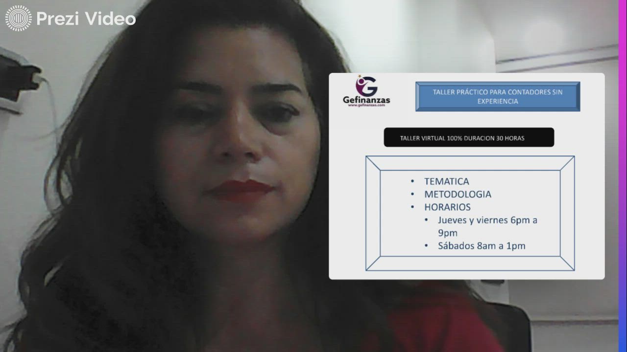 TALLER PRÁCTICO PARA CONTADORES SIN EXPERIENCIA by YAMILE SILVA PAEZ on Prezi Video