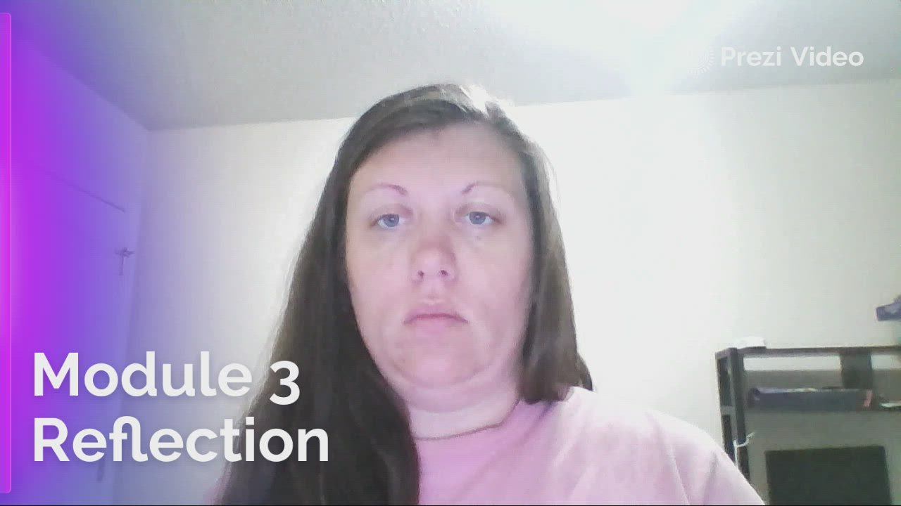 Module 3 Reflection by Adrienne Keegan on Prezi Video