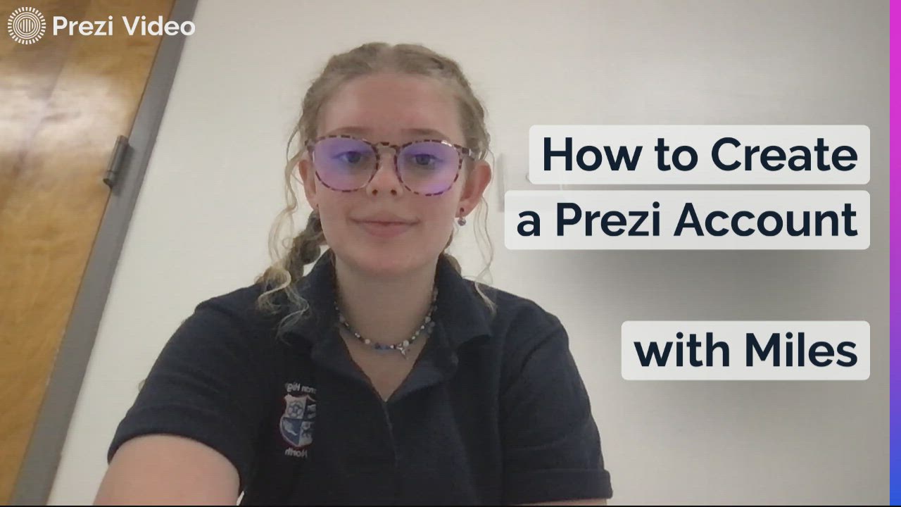 How to Create a Prezi Account by katherine miles on Prezi Video