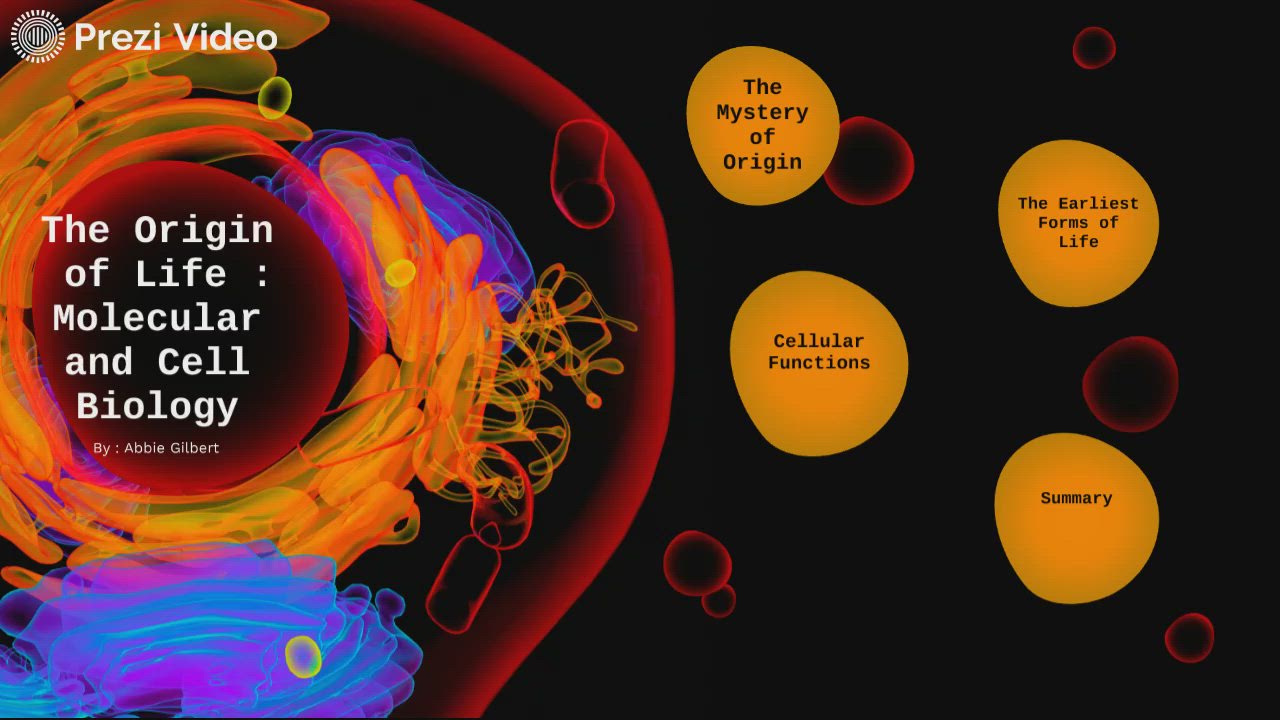 The Origin of Life : Molecular and Cell Biology Concept Map by Abigail ...