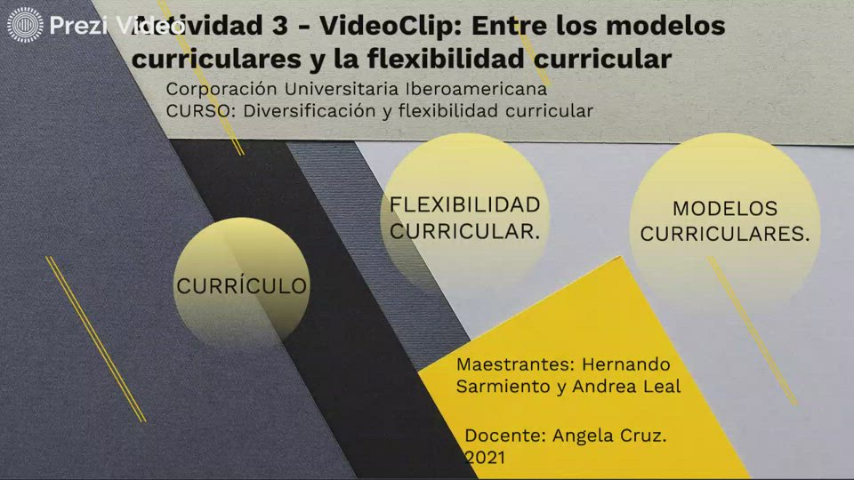 Actividad 3 - VideoClip: Entre los modelos curriculares y la ...