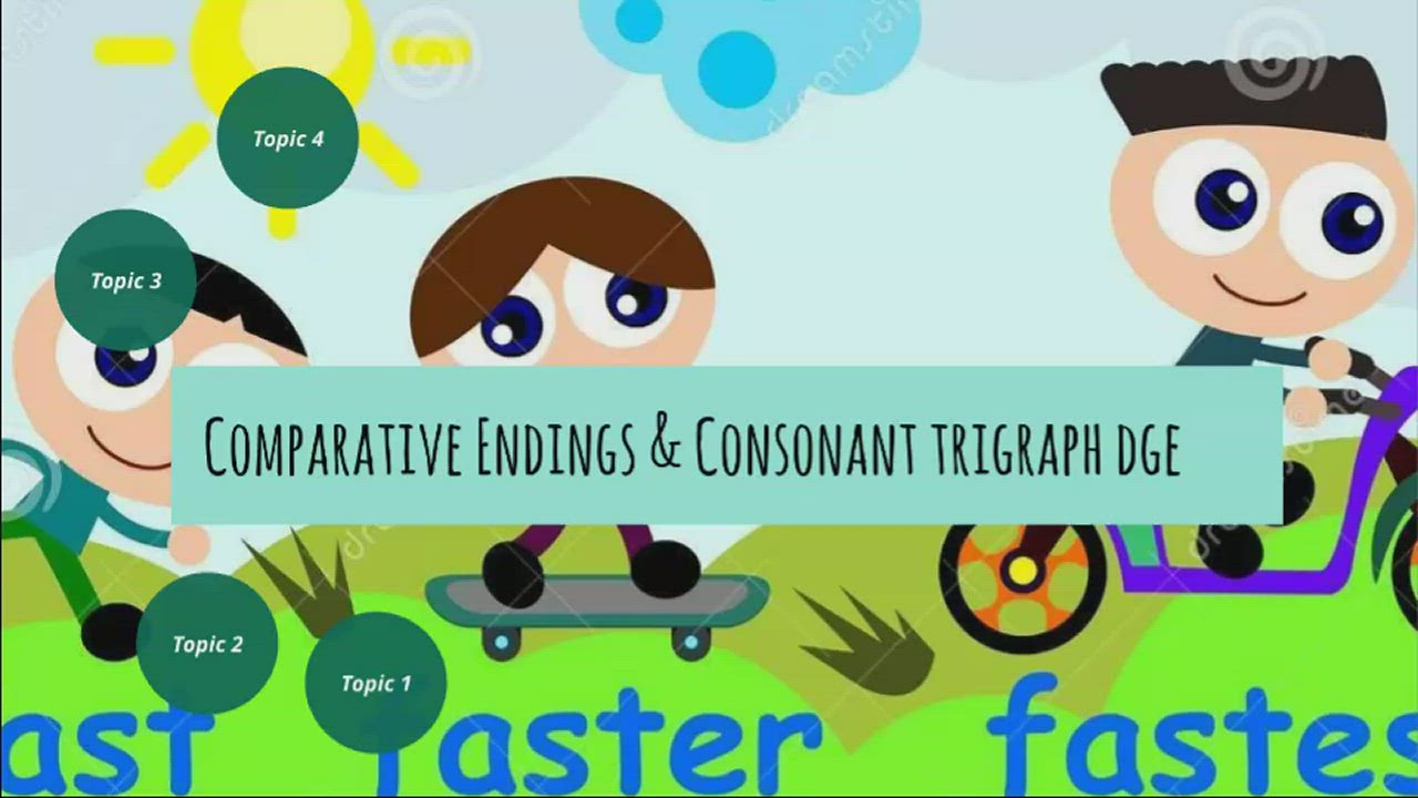 Comparative Endings & Consonant trigraph dge by Teacher MAS on Prezi Video