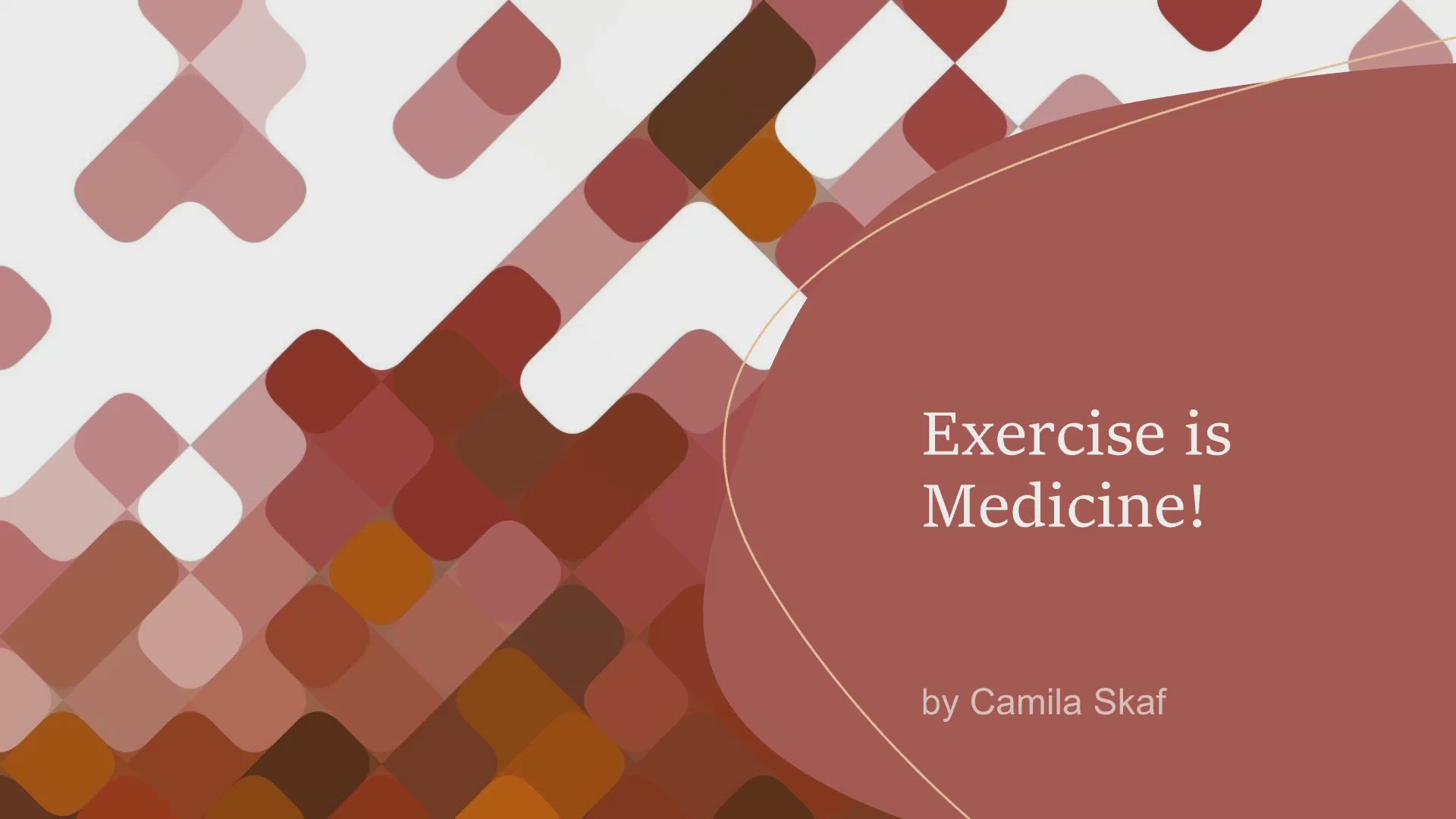Exercise is Medicine by Joseph Skaf on Prezi Video