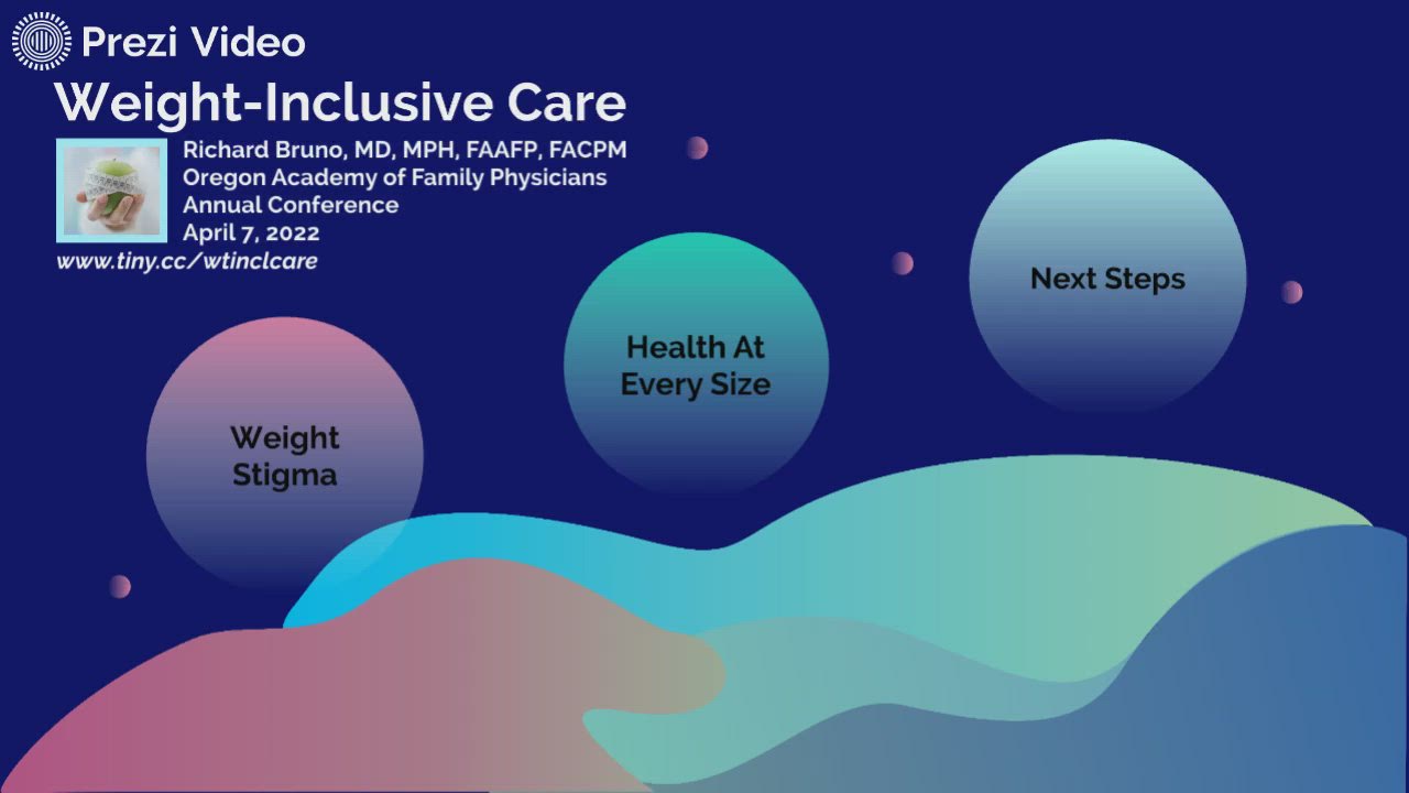 Weight-Inclusive Care by Richard Bruno on Prezi Video