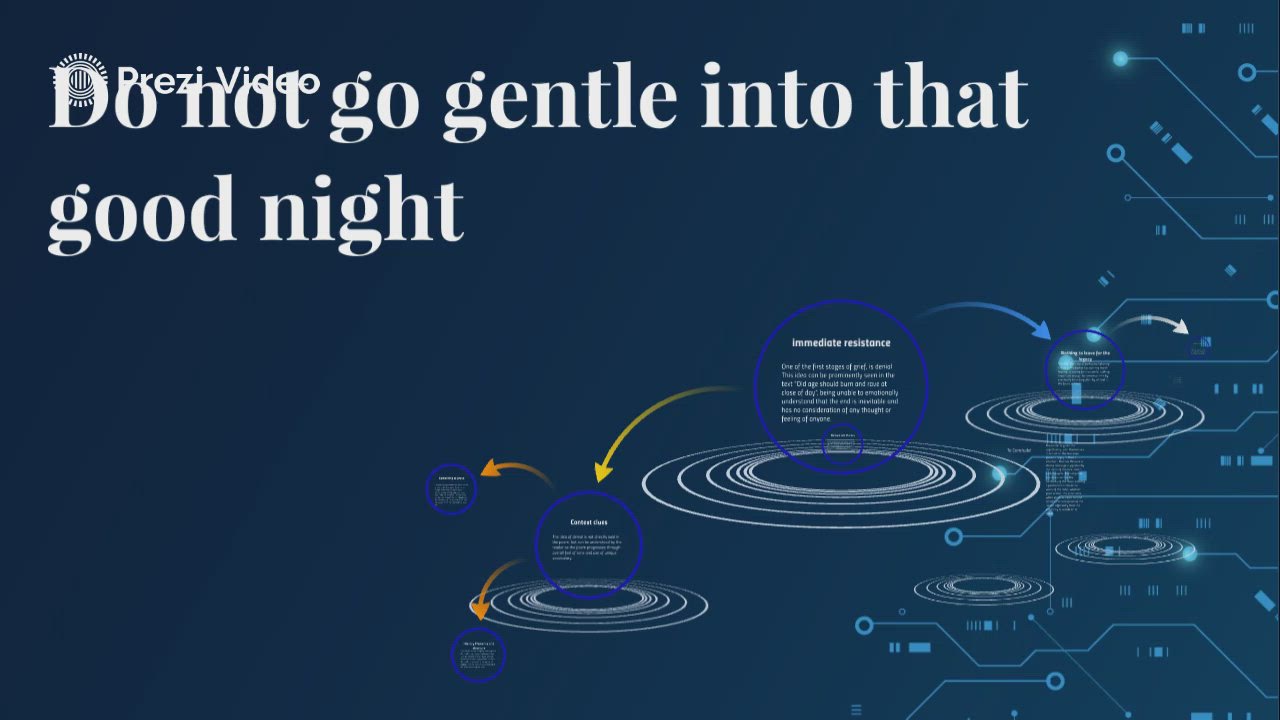 Do not go gentle into that good night visual breakdown analysis by ...