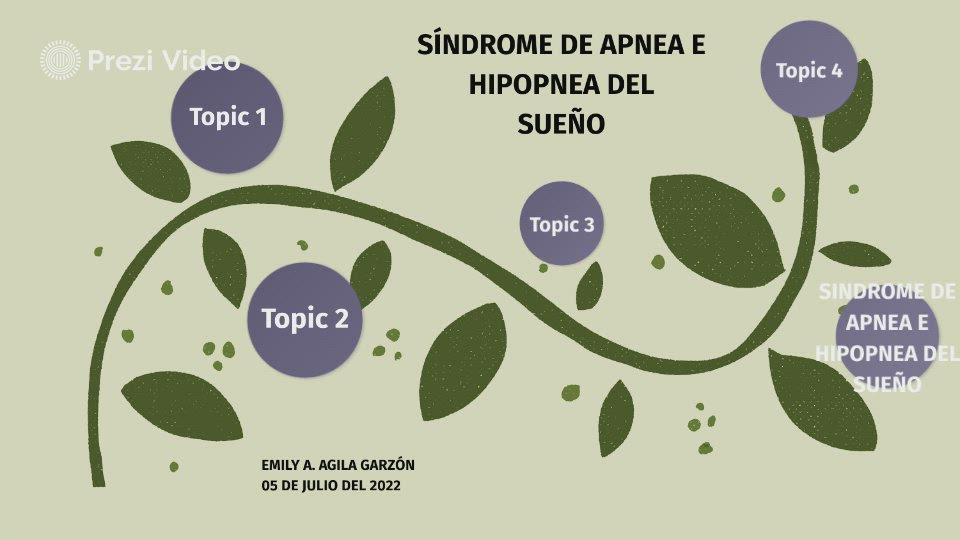 SÍNDROME DE APNEA E HIPOPNEA DEL SUEÑO by Emily Agila on Prezi Video