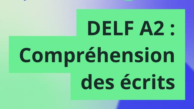 DELF A2 : Compréhension des écrits by Teacher MAS on Prezi Video