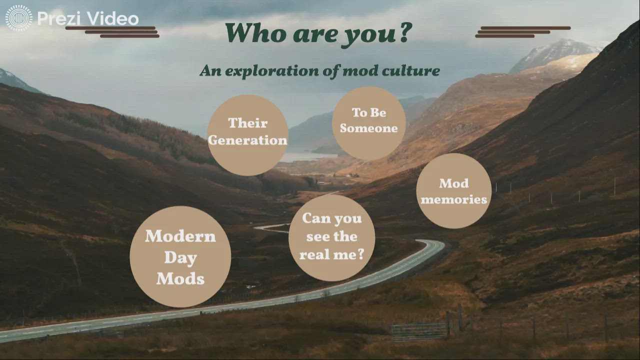 Mod culture dynamic presentation by Ben Left on Prezi Video