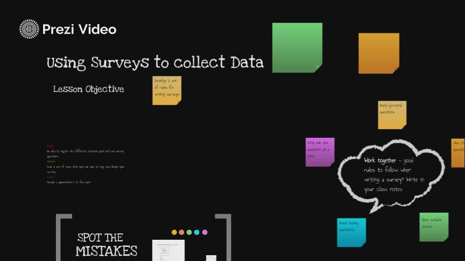 Collecting Data Using Surveys by Sharon Molton on Prezi Video