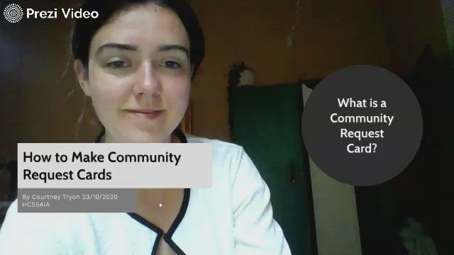 How to Make Community Request Cards by Courtney Tryon on Prezi Video