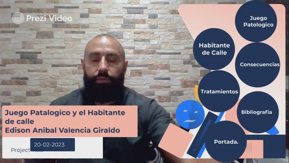 Juego patológico y habitante de calle by edison valencia on Prezi Video
