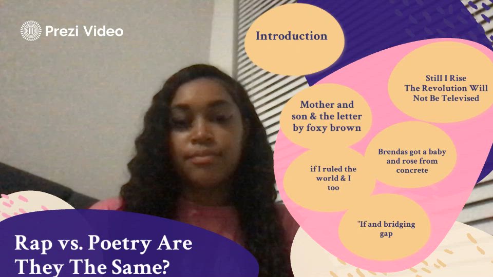 Rap Vs. Poetry Are They The Same by shenitra austin on Prezi Video